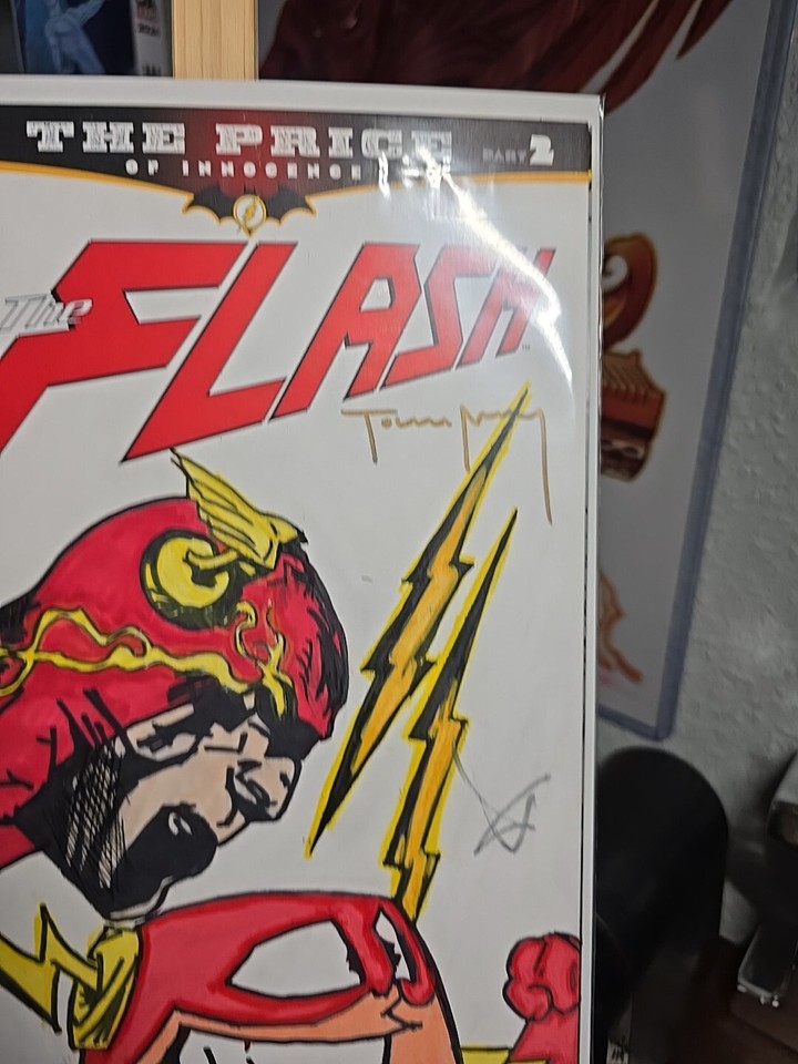 THE FLASH 64 SKETCH VARIANT COVER SIGNED TOMEU MOREY ART RAFA SANDOVAL ...