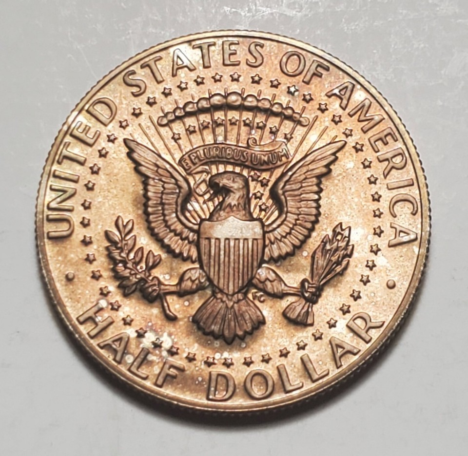 TONED 1985 S KENNEDY HALF DOLLAR PROOF UNC #C7281 | eBay