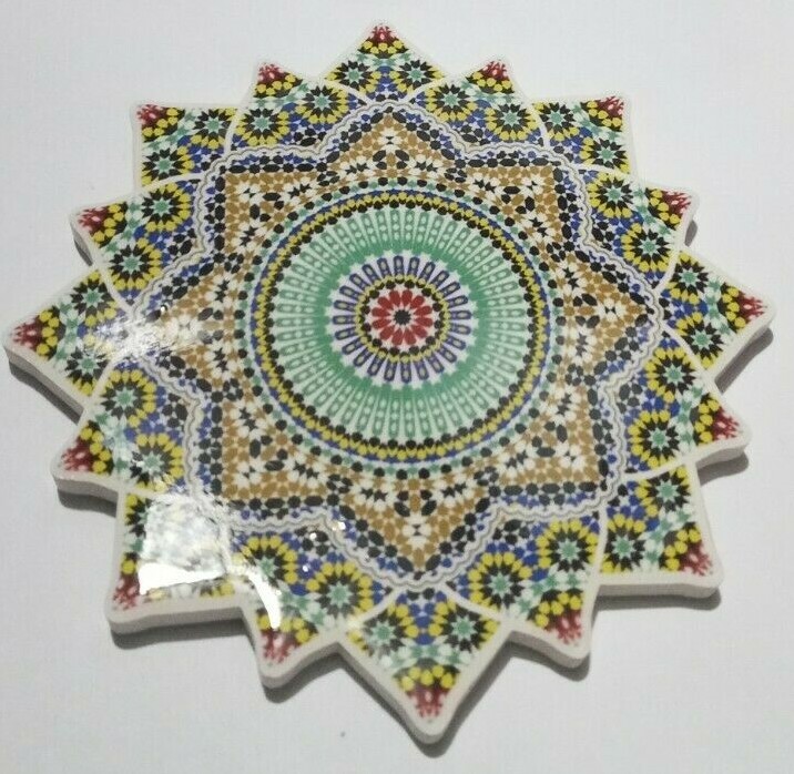 Moroccan Mosaic Coasters different designs Home decoration 4 PCS | eBay