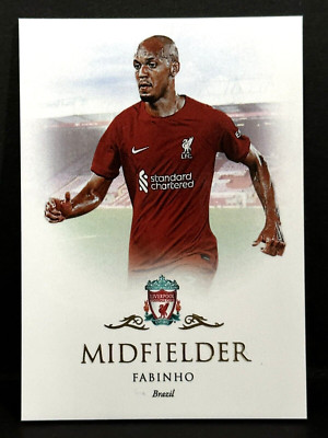 2022-23 Futera Liverpool Football Club Squad Midfielder Fabinho Gold ...