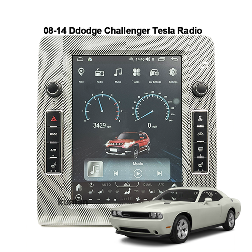 10.4" Smart Stereo Radio For Dodge Challenger GPS Navi Vertical Screen ...