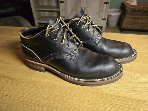 Nicks Boots Comstock Blk Waxed 10.5D Short Boot. PNW Handmade | eBay