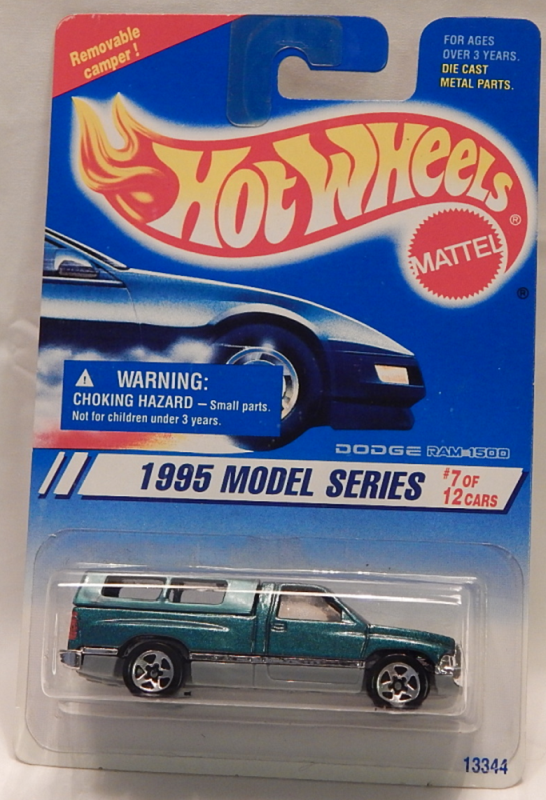 Dodge Ram 1500 Pick Up Truck Removable Camper Hot Wheels Model Series ...