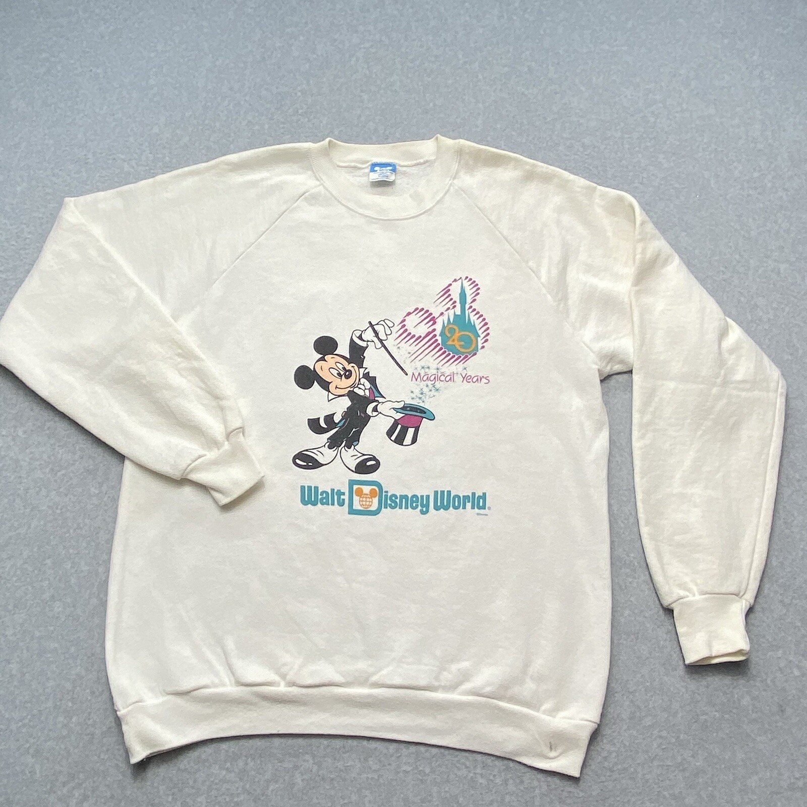 Vintage 90s Disney 20 Years of Magic Mickey Mouse Whi… - Gem
