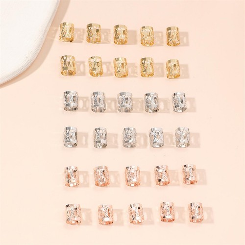 30x Dreadlocks Beads Rings Dread Locks for Masquerade Prom Stage ...