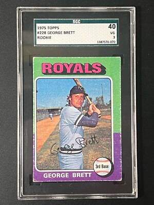 1975 Topps George Brett #40 SGC 3 Rookie Card | eBay