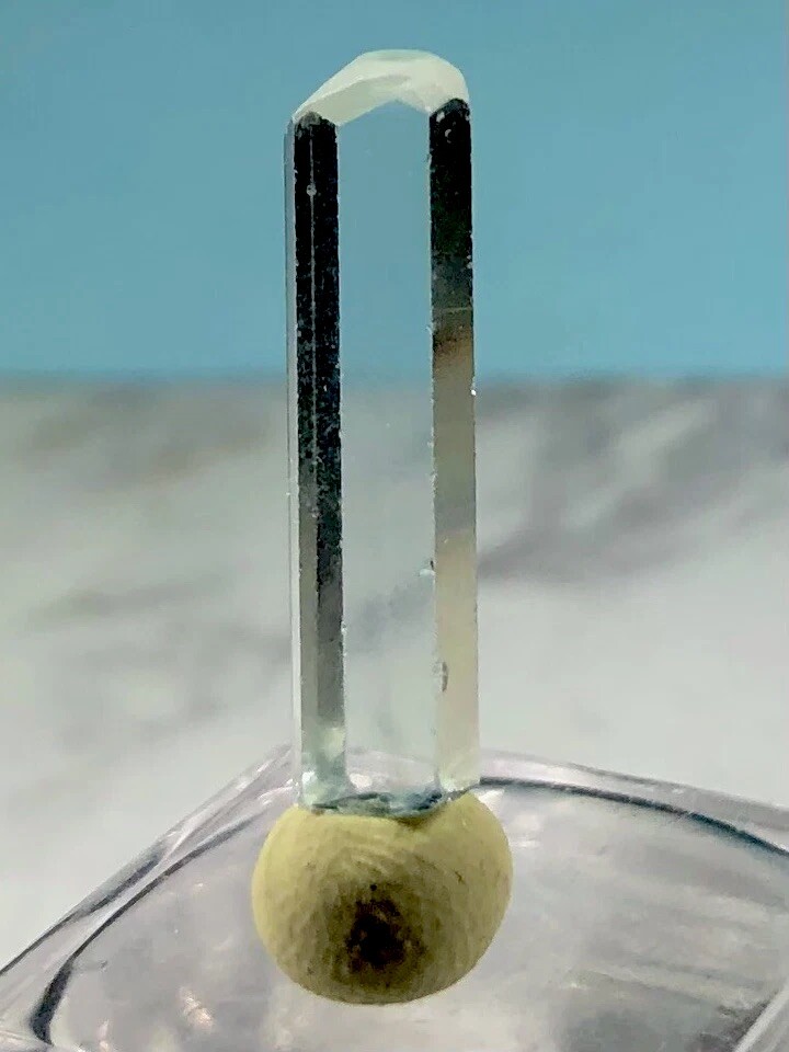 UNIQUE BEAUTIFUL LIGHT BLUE GLASSY GEMSTONE JEREMEJEVITE CRYSTAL ...