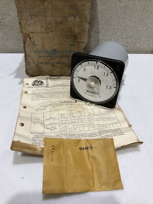 GENERAL ELECTRIC AB30 WATTMETER 11211ARHT1AGD CW571120 5 AMP 120 VOLT ...