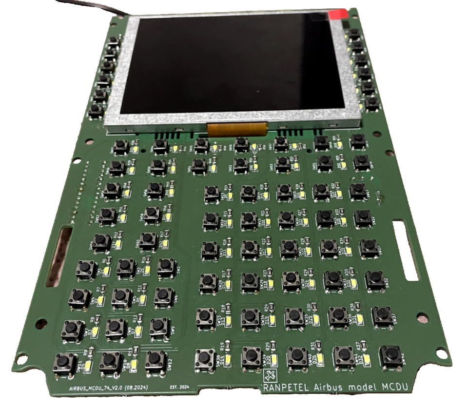 Airbus MCDU PCB - Flight Sim Cockpit Interface (MSFS, X-Plane | USB ...