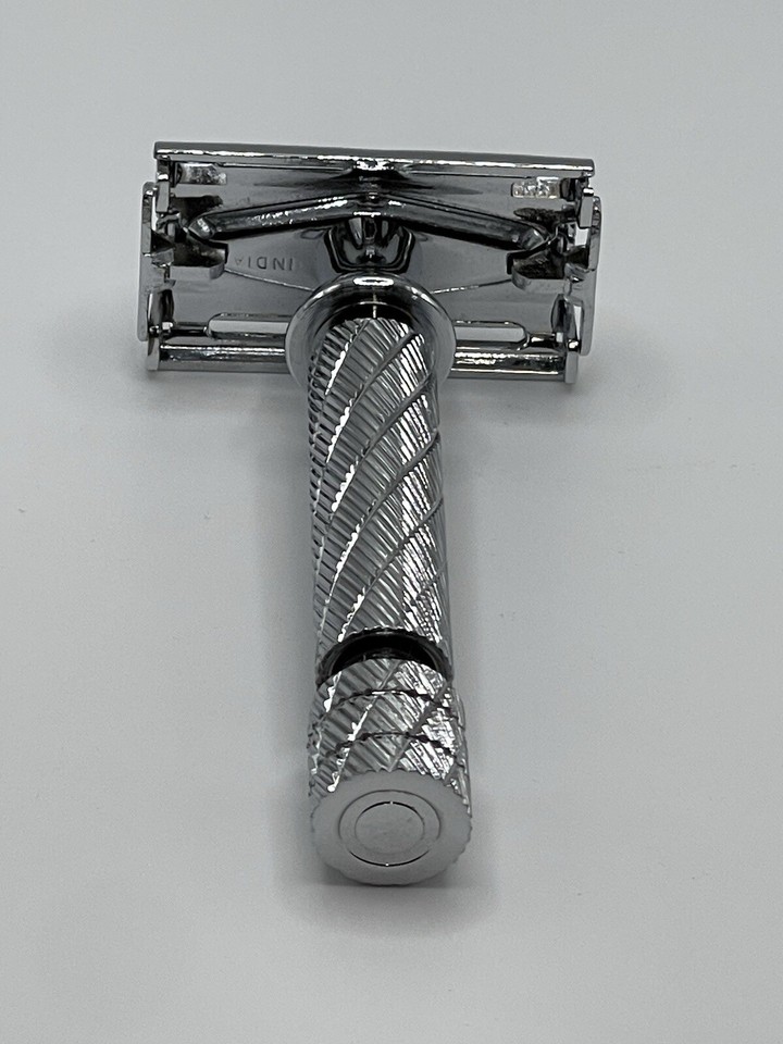 Parker 87R DE Safety Razor Butterfly Open Chrome with shark blades | eBay