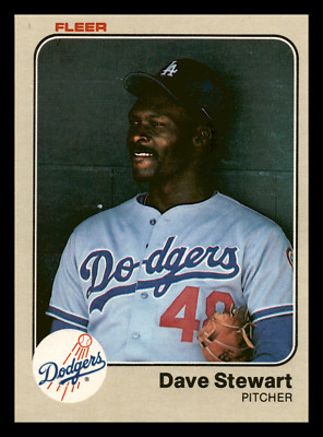 Dave Stewart 1983 Fleer #222 Near Mint NM Los Angeles Dodgers | eBay