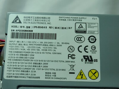 Delta DPS-300AB-9 B 300 Watt 20+4 Pin SFX Power Supply | eBay