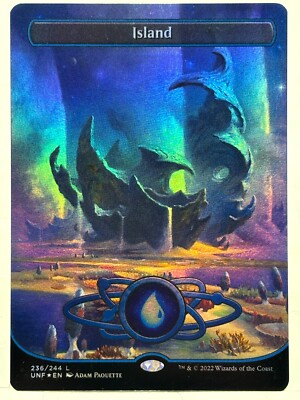 Island NM/M* FOIL BORDERLESS Unfinity ENGLISH 236/244 mtg -UnltdCards ...