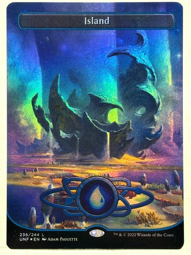 Island NM/M* FOIL BORDERLESS Unfinity ENGLISH 236/244 mtg -UnltdCards ...