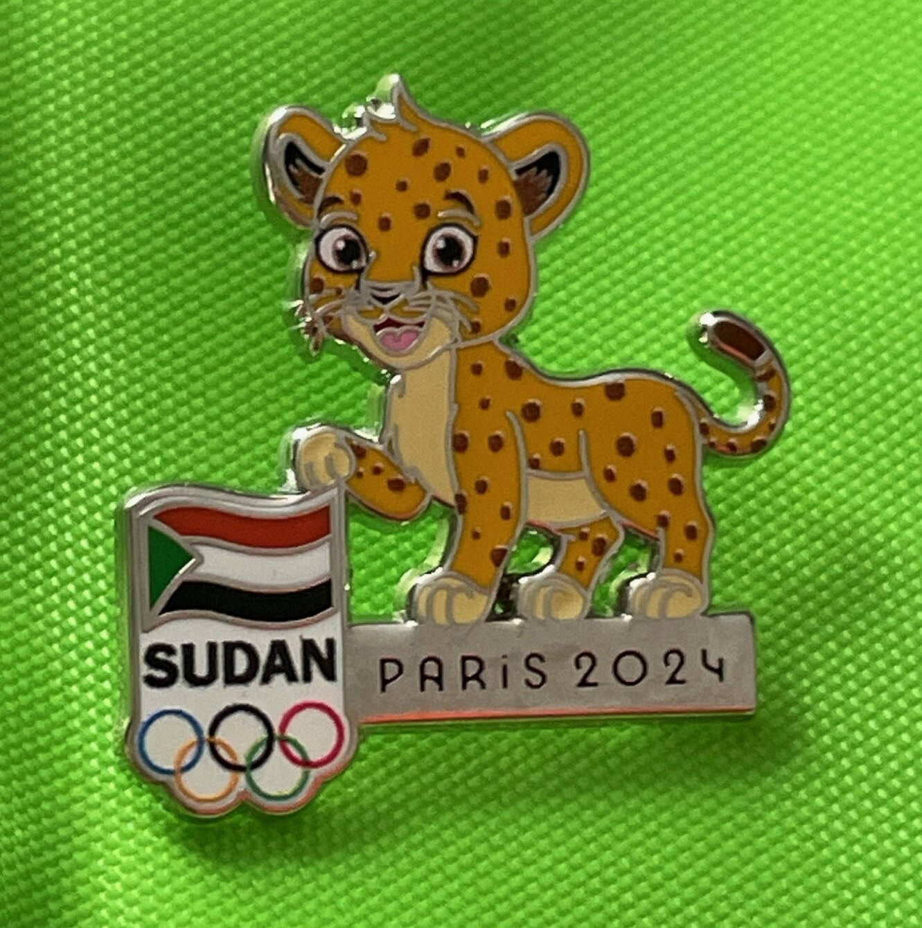 Paris 2024 Olympic SUDAN Leopard Cub NOC Team Pin - 100% Authentic | eBay
