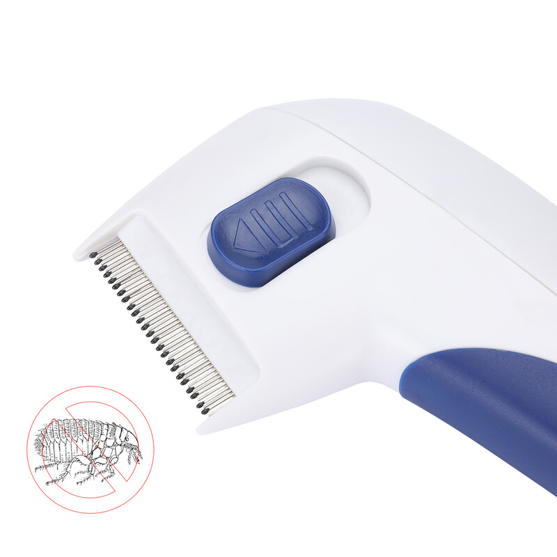 Electric Flea Zapper Lice Remover Hair Comb Brush for Pet Cat Dog ...