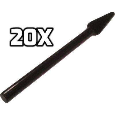 LEGO Huge Lot of 20x Minifigure Weapon Pike / Spear - BLACK - Knights ...