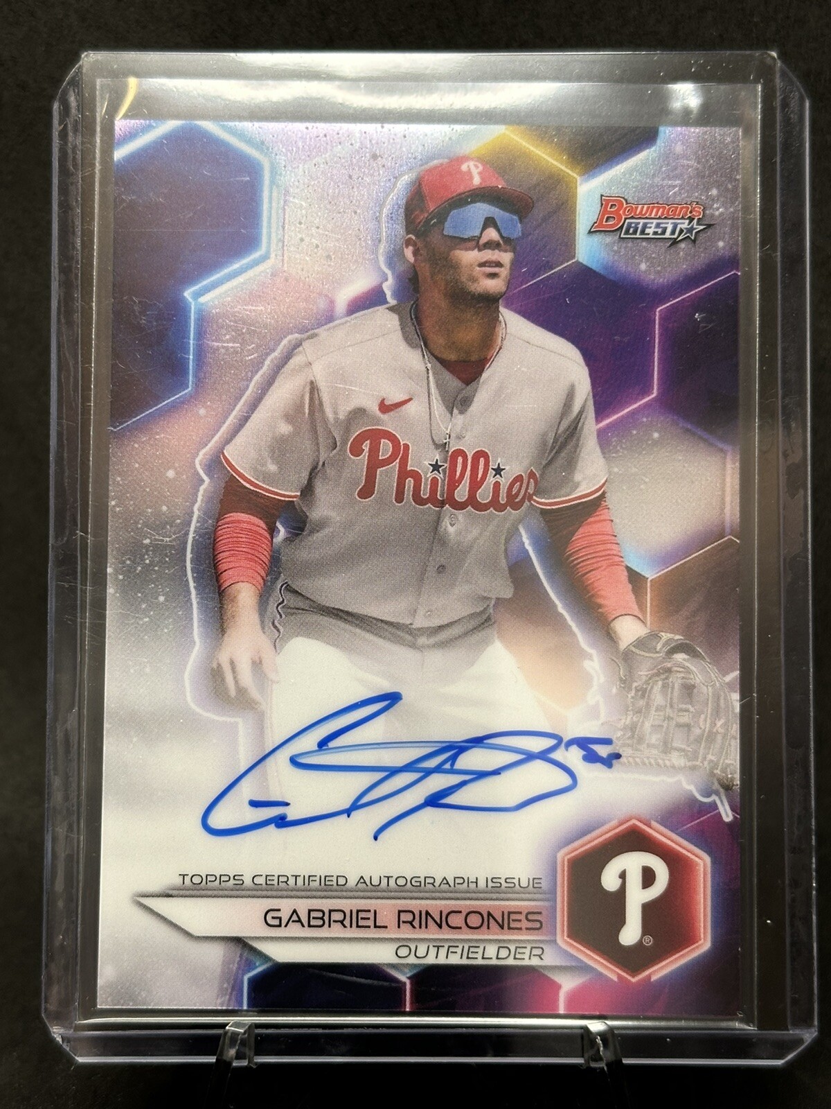 2023 Bowman's Best Gabriel Rincones Best Of 2023 On-Card Auto Phillies ...