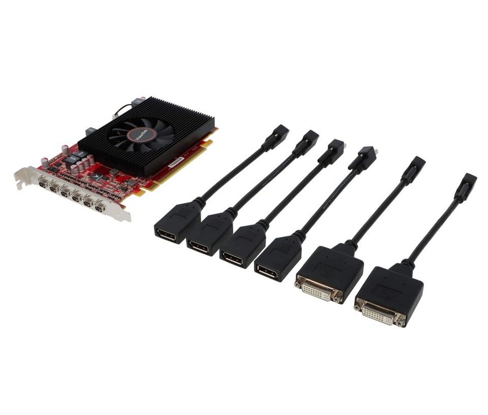 VisionTek Radeon 7750 2GB GDDR5 Graphic card- 6xDisplayPort- 6x ...