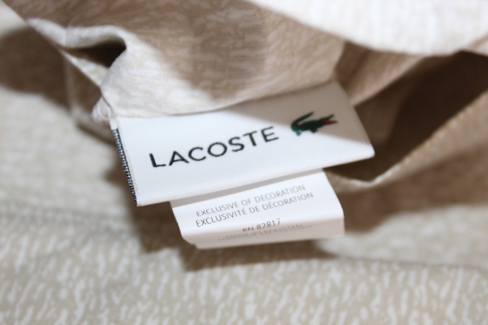 Lacoste Home Camo 3 piece TWIN Sheet Set Oatmeal | eBay