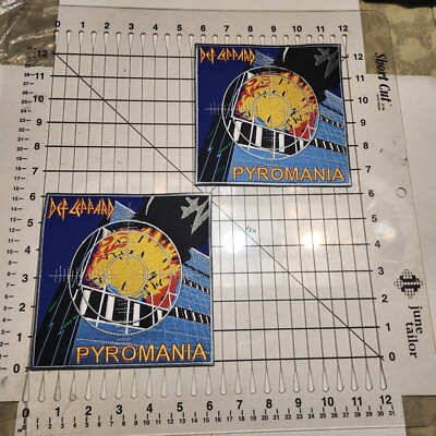 DEF LEPPARD EMBROIDERED PATCHES (2) LARGE SIZE / PYROMANIA | eBay