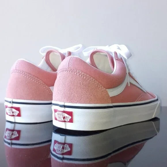 Vans Men's Old Skool Suede/Canvas Sneaker in Cool/Unique Rose Dawn/True ...