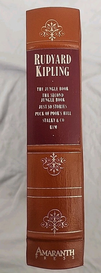 Vintage Book Rudyard Kipling Bonded Leather 1985 Amaranth Press ...