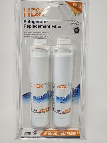 HDX FMM-2 Refrigerator Replacement Filter Pair for Maytag/Whirlpool ...
