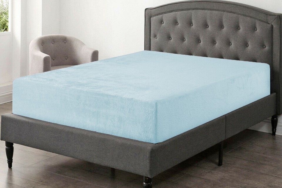 Extra Deep Teddy Fleece Fitted Sheet Luxury Cosy Warm Bed Sheet Double ...