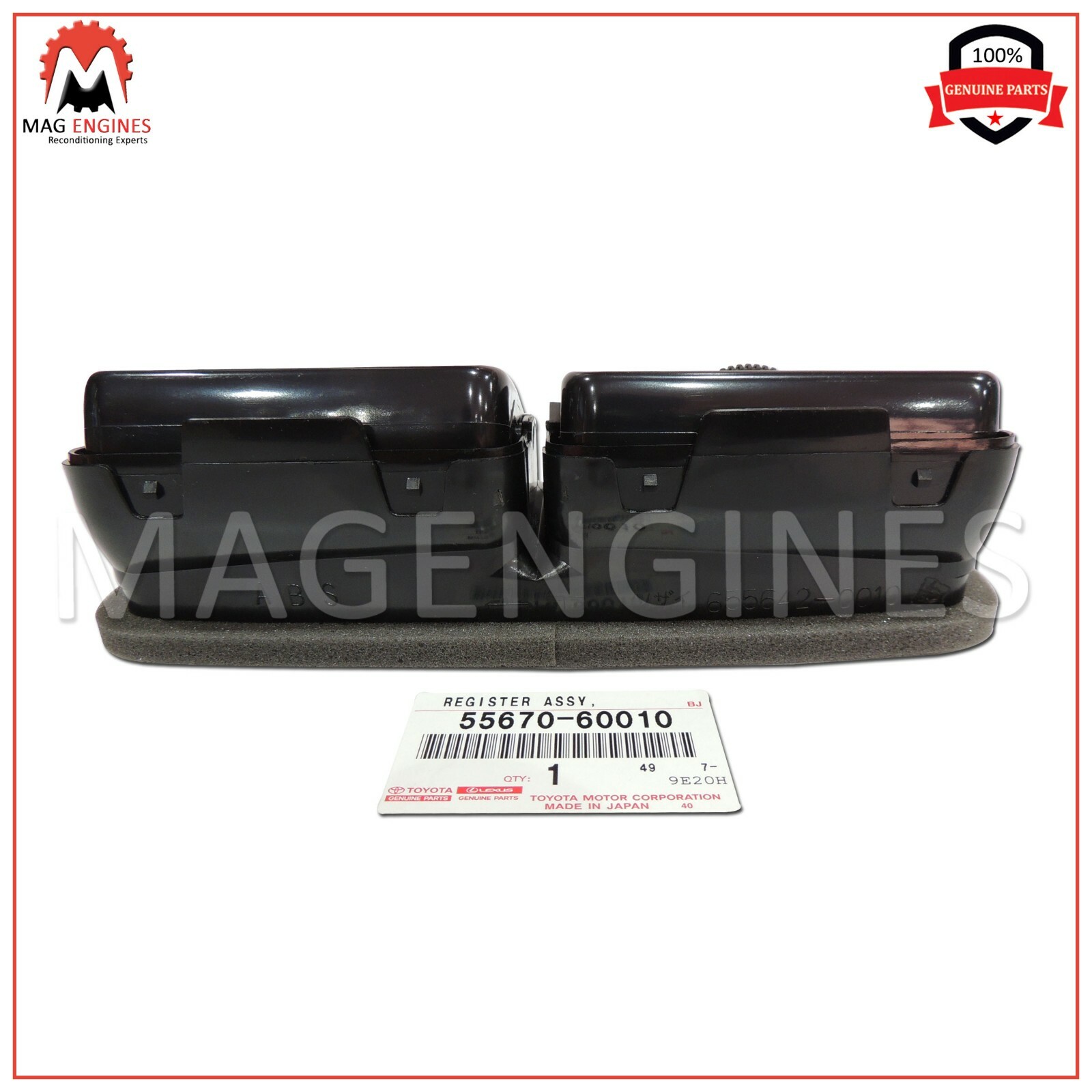 55670-60010 GENUINE OEM REGISTER ASSY, INSTRUMENT PANEL, NO.3 ...