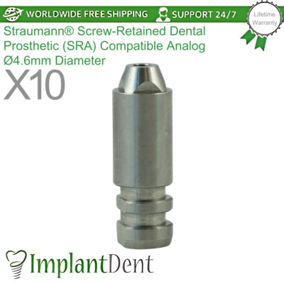 10x Straumann® Screw-Retained Dental Prosthetic (SRA) Ø4.6mm Compatible ...