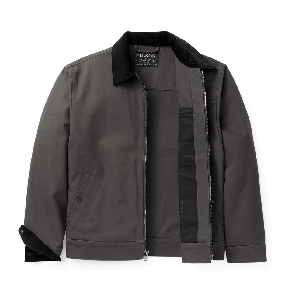 Filson Tacoma Work Jacket 20096828 Charcoal Dark Grey Black Canvas ...