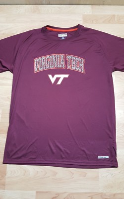 NCAA VT Virginia Tech. Hokies Fusion Fit T-Shirt large polyester 42-44 ...