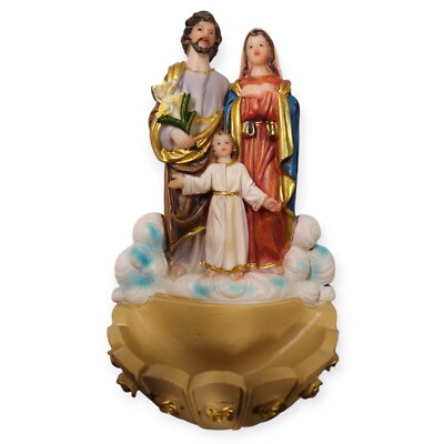 8" Holy Family Wall Font Holy Water Fountain Fuente Imagen Sagrada ...