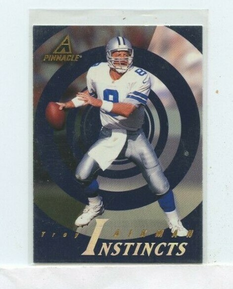 TROY AIKMAN 1997 Pinnacle Basic Instincts # 186 Dallas Cowboys | eBay