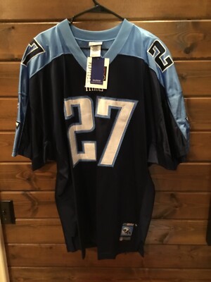 Eddie George Tennessee Titans Reebok Players STITCHED NFL Blue Jersey ...