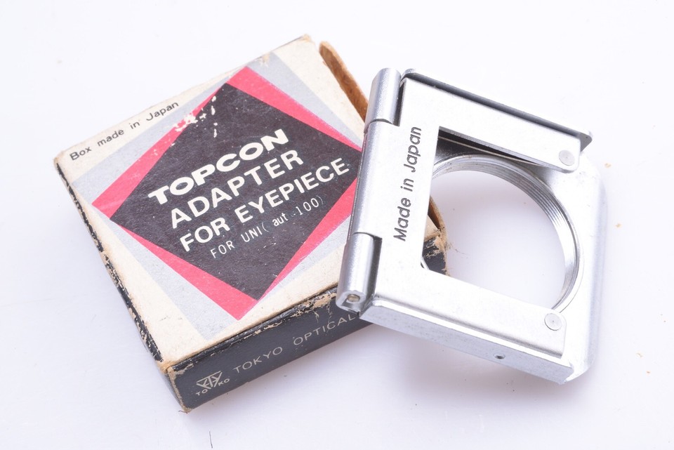 TOPCON EYEPIECE ADAPTER FOR ANGLE FINDER TOPCOR LENS ON UNI, AUTO 100 ...