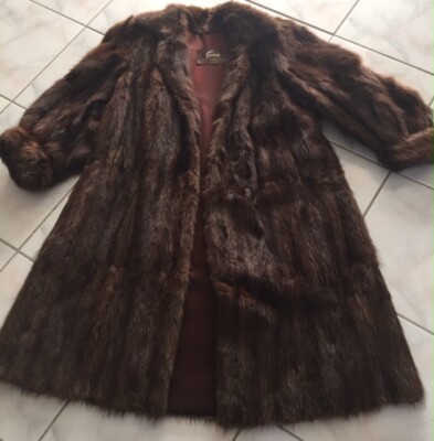 Vintage Women's Full Length Genuine Mink Fur Coat/Evans Chicago/Pre ...