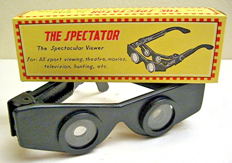Vintage Spectator Tacky Telescoping Glasses Viewer Old Store Stock | eBay