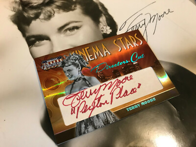 TERRY MOORE Peyton Place autograph 2008 DONRUSS AMERICANA Celebrity ...