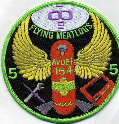 USCG Coast Guard Patch - AVDET-154 "Flying Meatlogs" (5" round) (fire ...