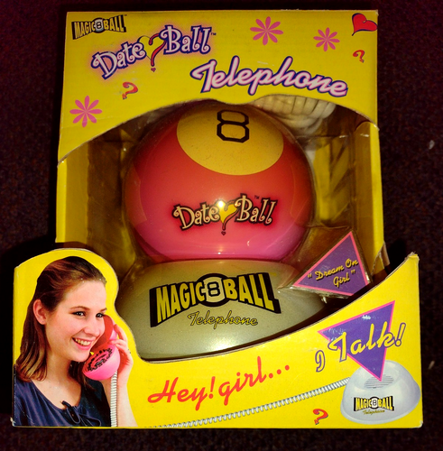 Magic 8 Date Ball Rare Pink Telephone Landline Phone Vintage Mattel New ...