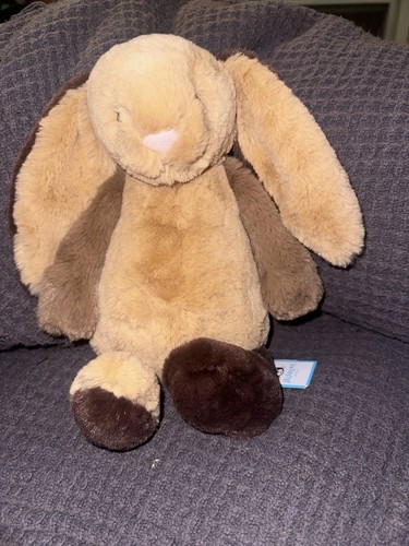 Jellycat Original Patchwork Bashful Bunny Brown | eBay