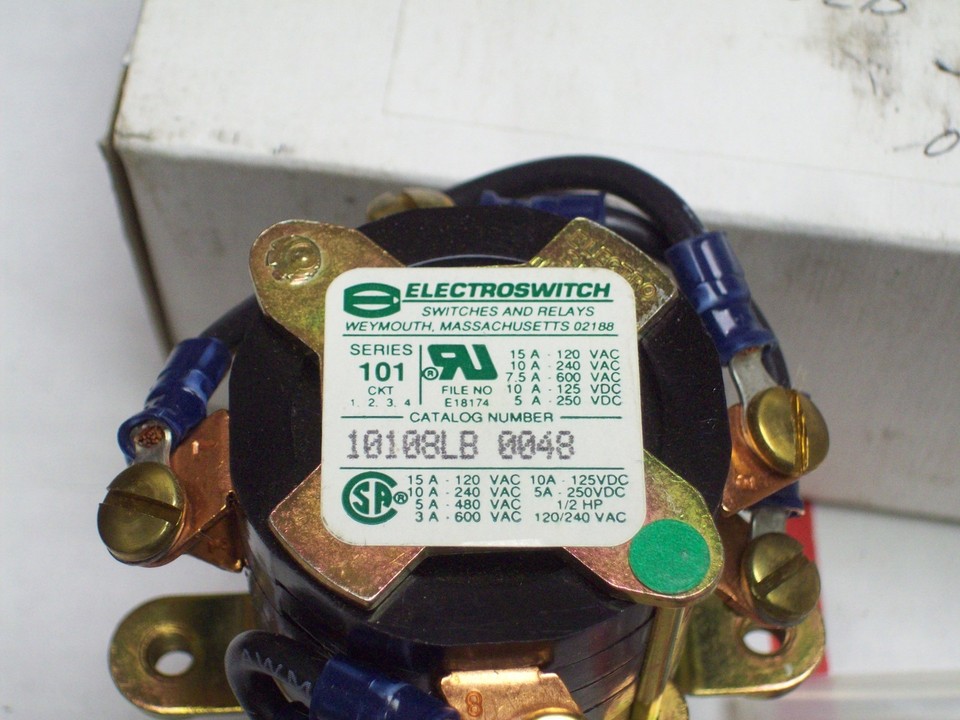 NEW ELECTROSWITCH 10108LB 0048 ROTARY SWITCH 15A 600V SERIES 101 | eBay
