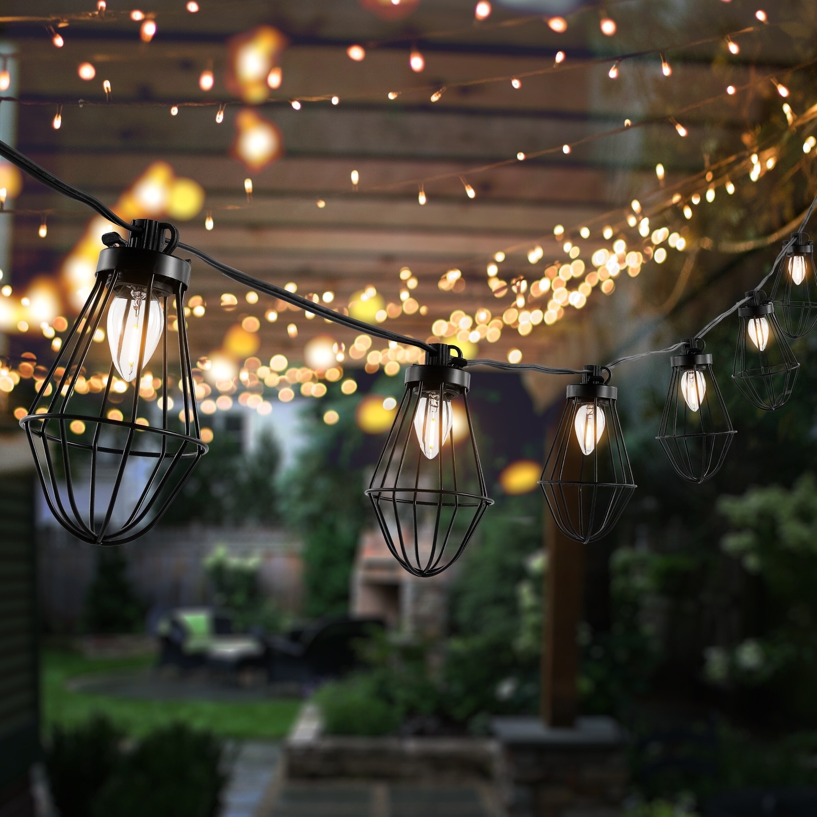 SAFAVIEH Lighting Ellina 10 FT Led Outdoor String Lights - for sale ...