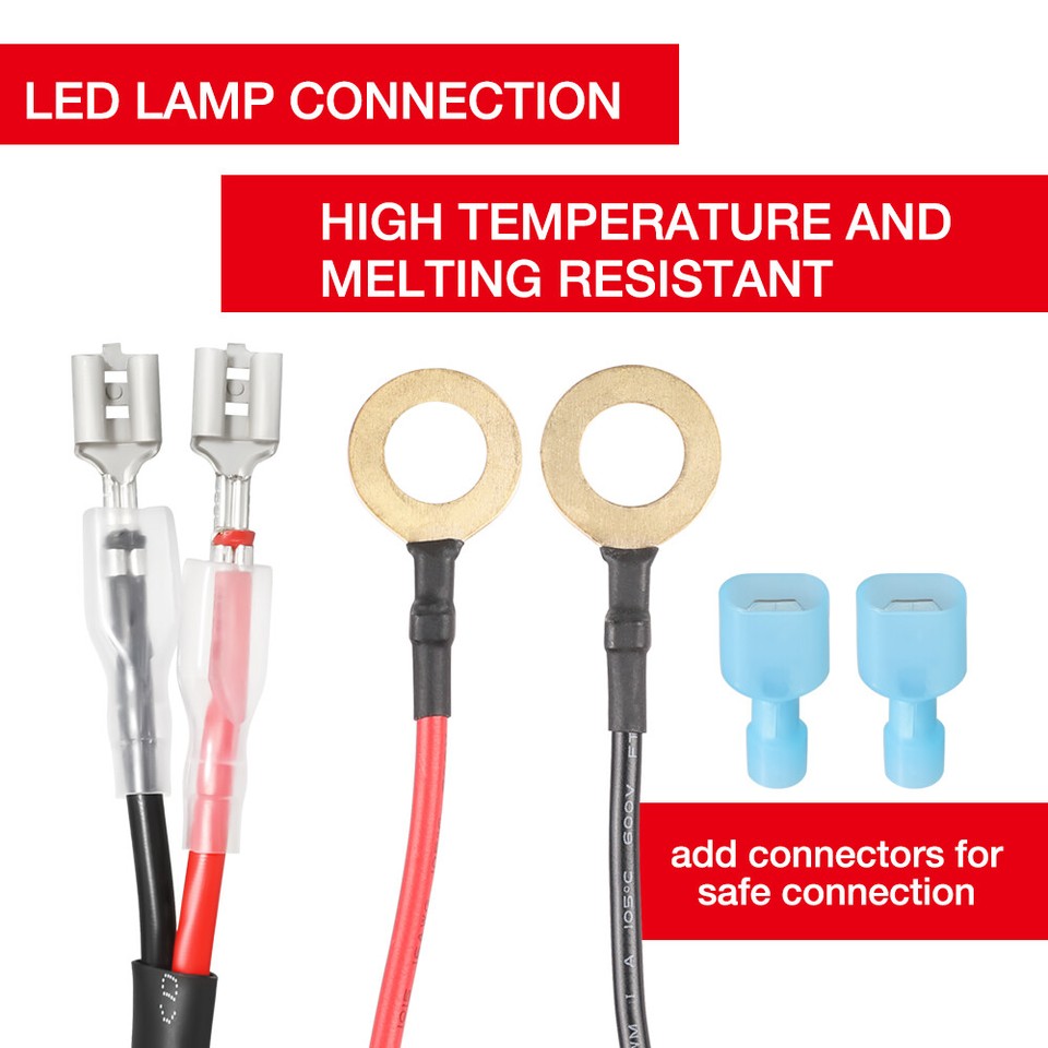 2x 20W LED Spot Motorcycle Light auxiliary Headlight Driving Fog Lamp ...