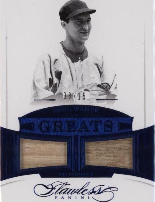 2017 Panini Flawless - Material Greats Duals Sapphire #MGD-PW Paul ...