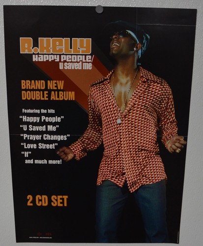 R. Kelly – Happy People / U Saved Me 17 1/2x24 original promotional ...