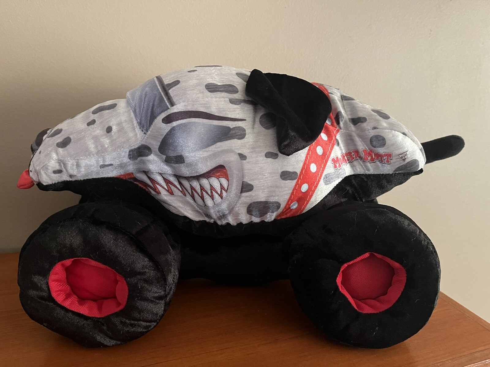Monster Jam Monster Mutt Plush Soft Stuffed Dog Truck Pillow Dalmation ...