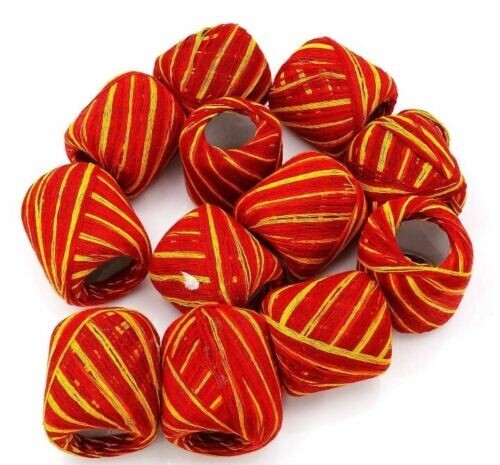 12X Mauli Kalawa Hindu Holy Religious Pooja Accessories Moli Wrist ...